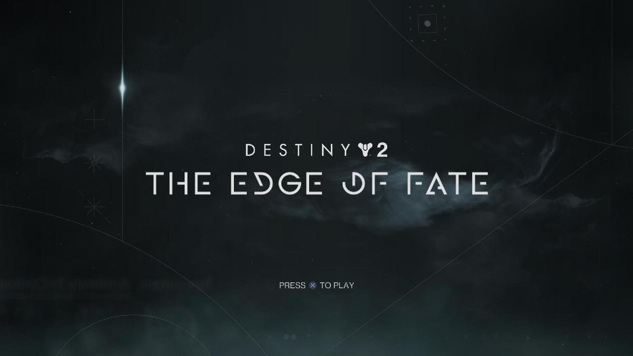 Destiny 2 - Edge Of Fate Title Screen - YouTube