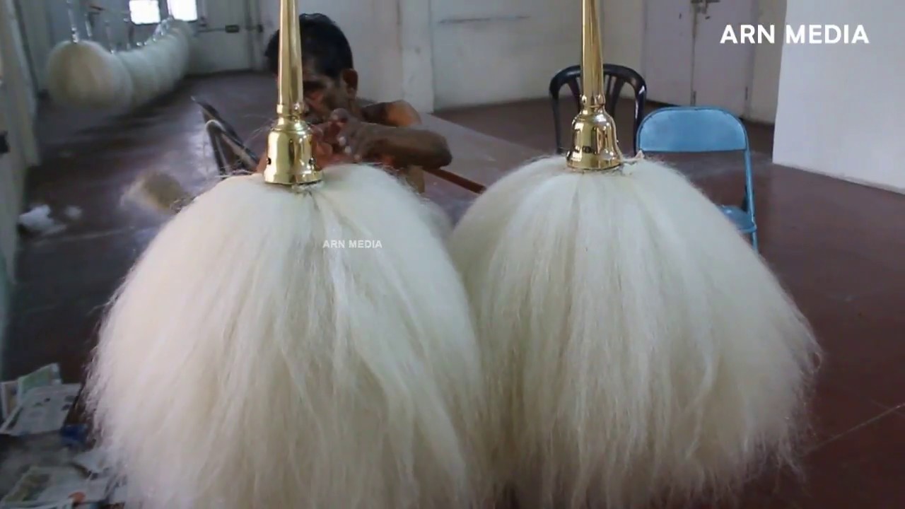 Venchamaram Making - Thrissur Pooram 2017 - YouTube