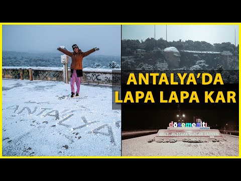 Antalya’ya 29 Yıl Sonra Kar Yağdı