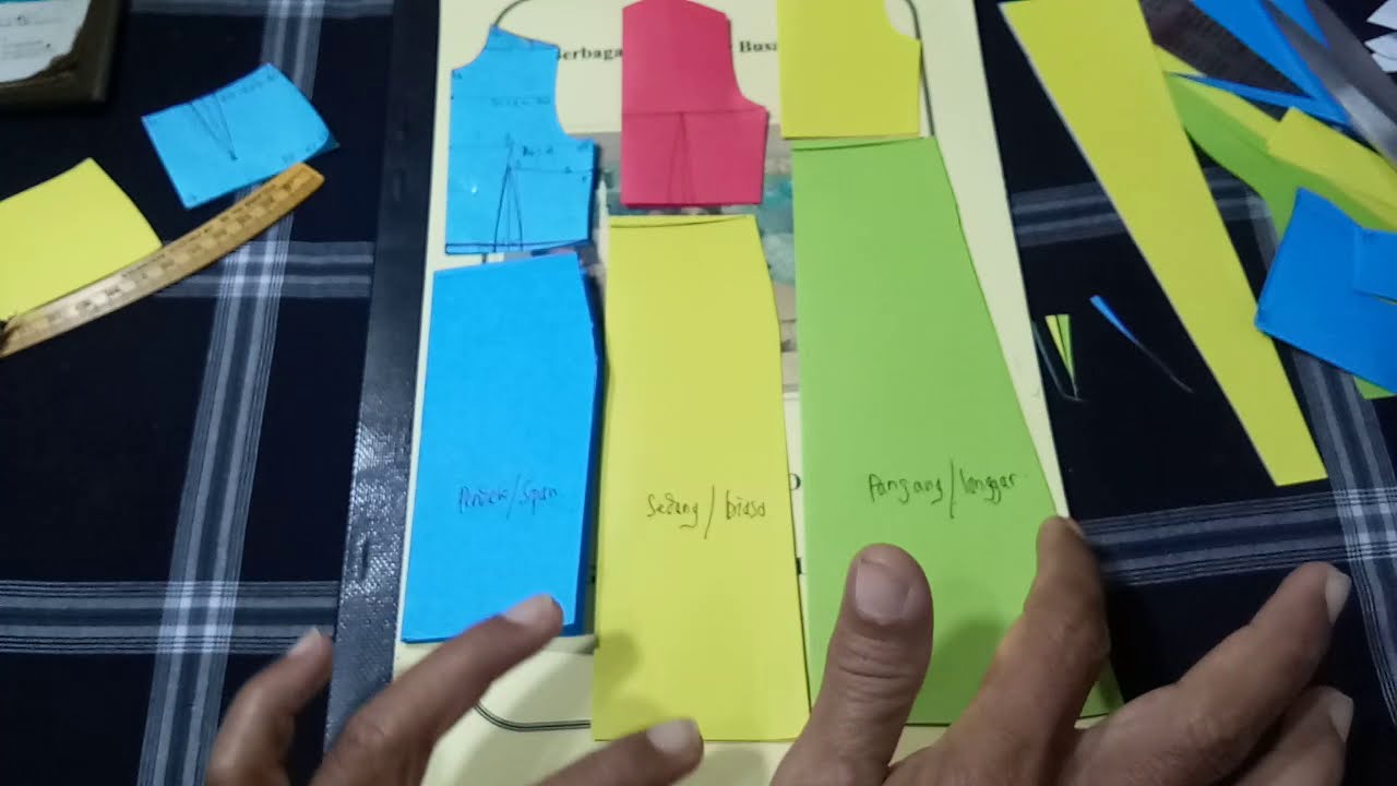 Pecah pola dasar wanita rok menurut ukuran dan bentuk rok - YouTube