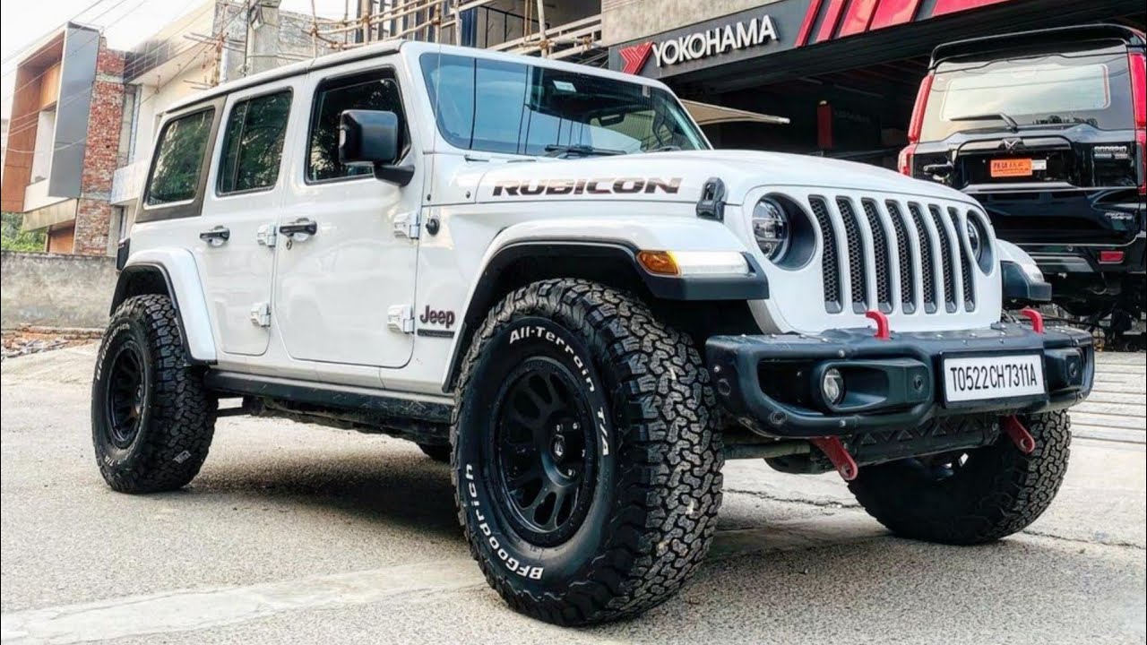 Jeep Rubicon With Modified Tyres 🔥 35x12.50R17 || Modified Jeep Rubicon ...