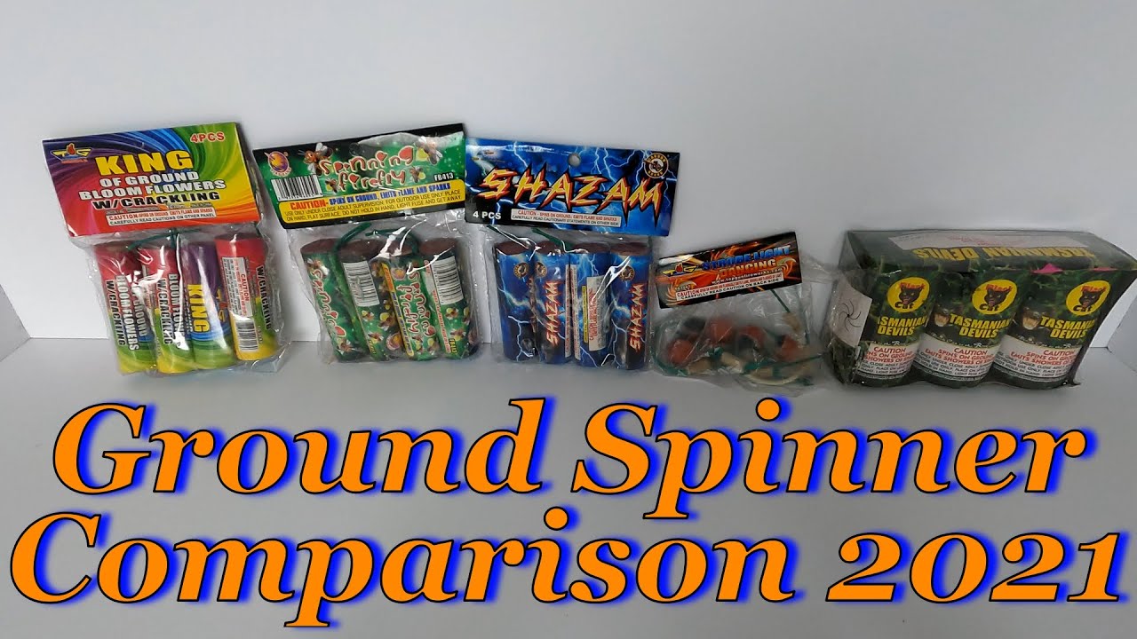 2021 Ground Spinner Firework Comparison - YouTube