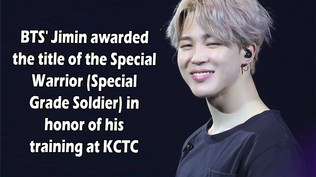 BTS' Jimin awarded the title of the Special Warrior (Special Grade ...
