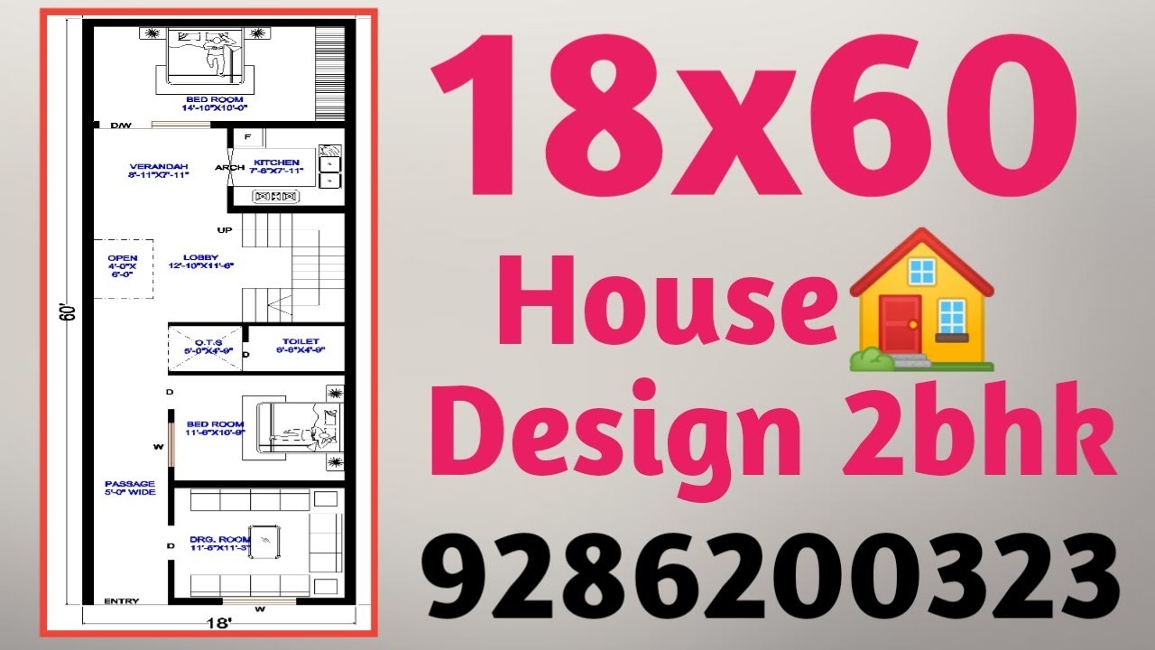 18 x 60 house plan design | Design Institute Architect - YouTube