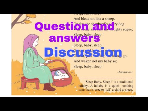 7th English Sleep baby sleep Questions and answers - YouTube