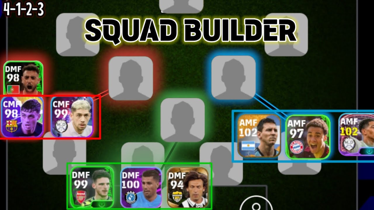 SQUAD BUILDER : FOR QUICK COUNTER 4-1-2-3 🏼📋 - YouTube