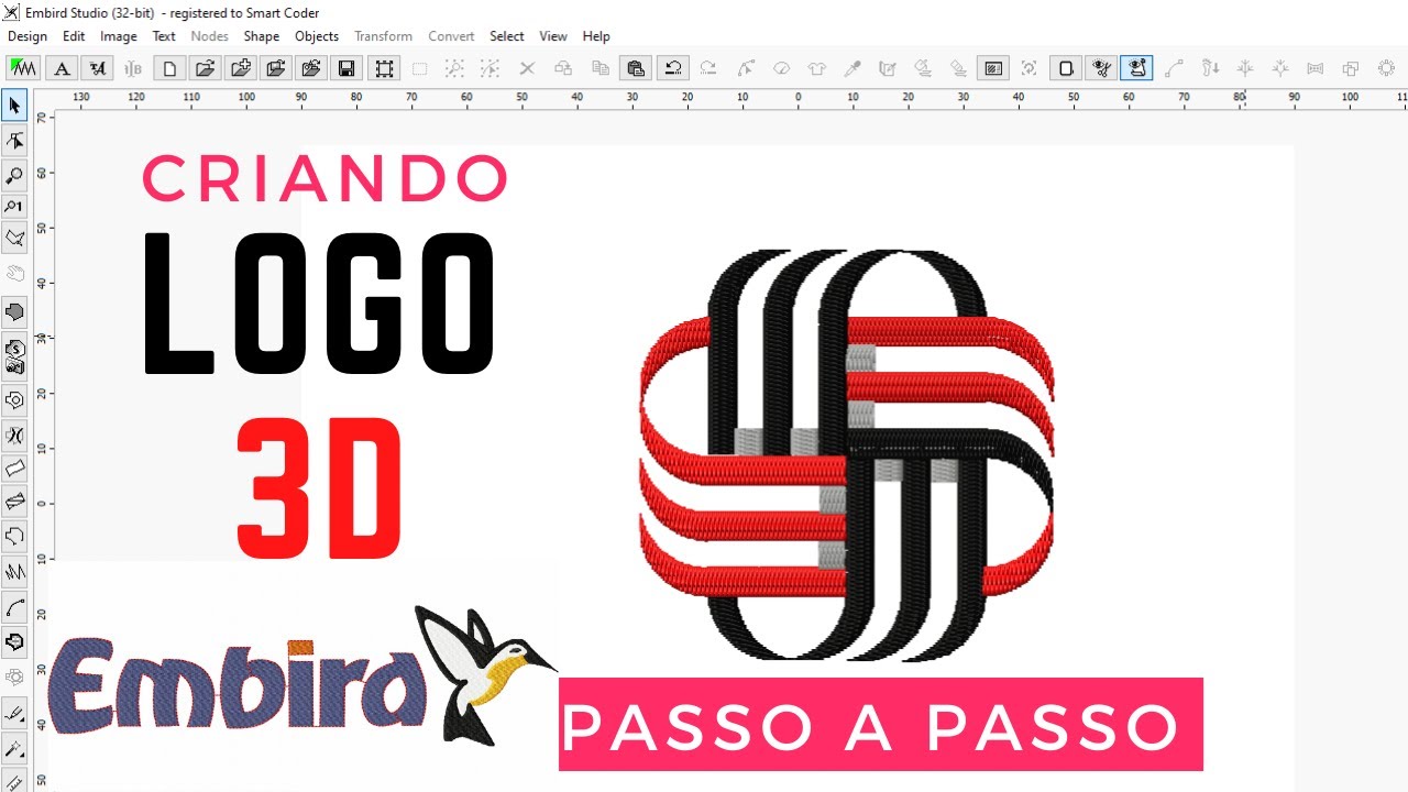 Embird Criando Logo 3D Com Precisão Utilizando Grid - YouTube