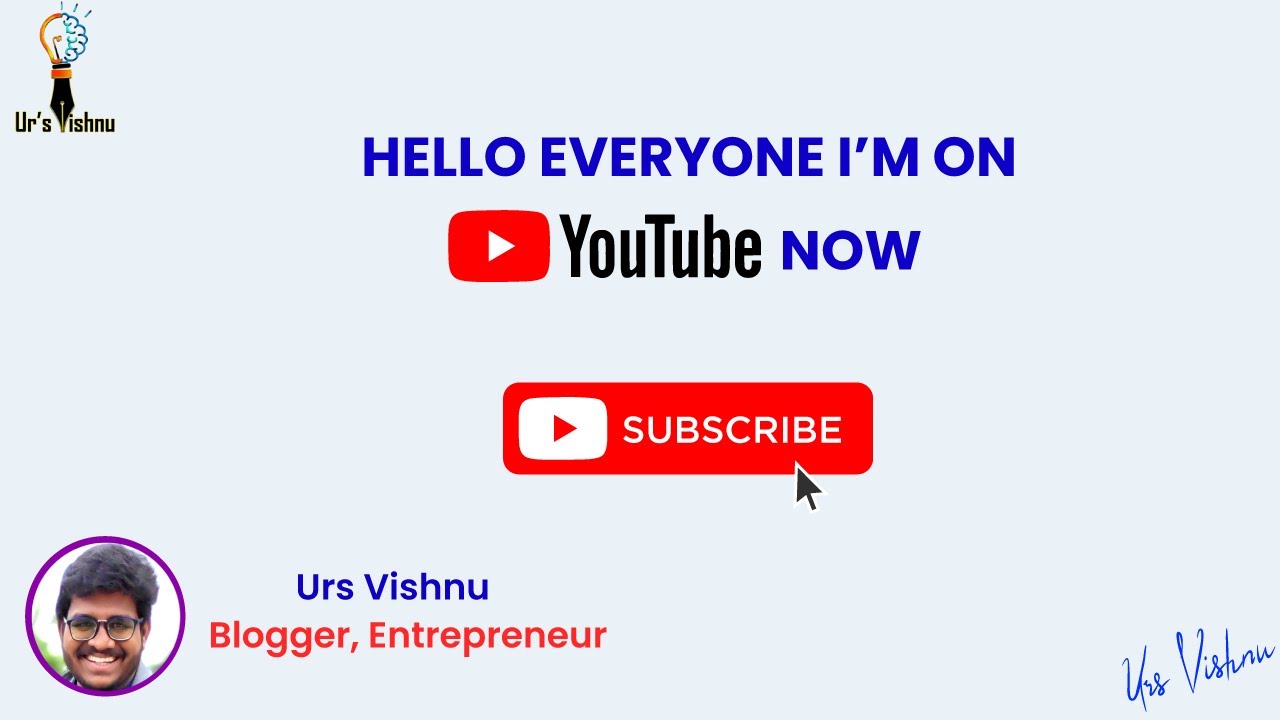 Urs Vishnu Introduction Video - YouTube