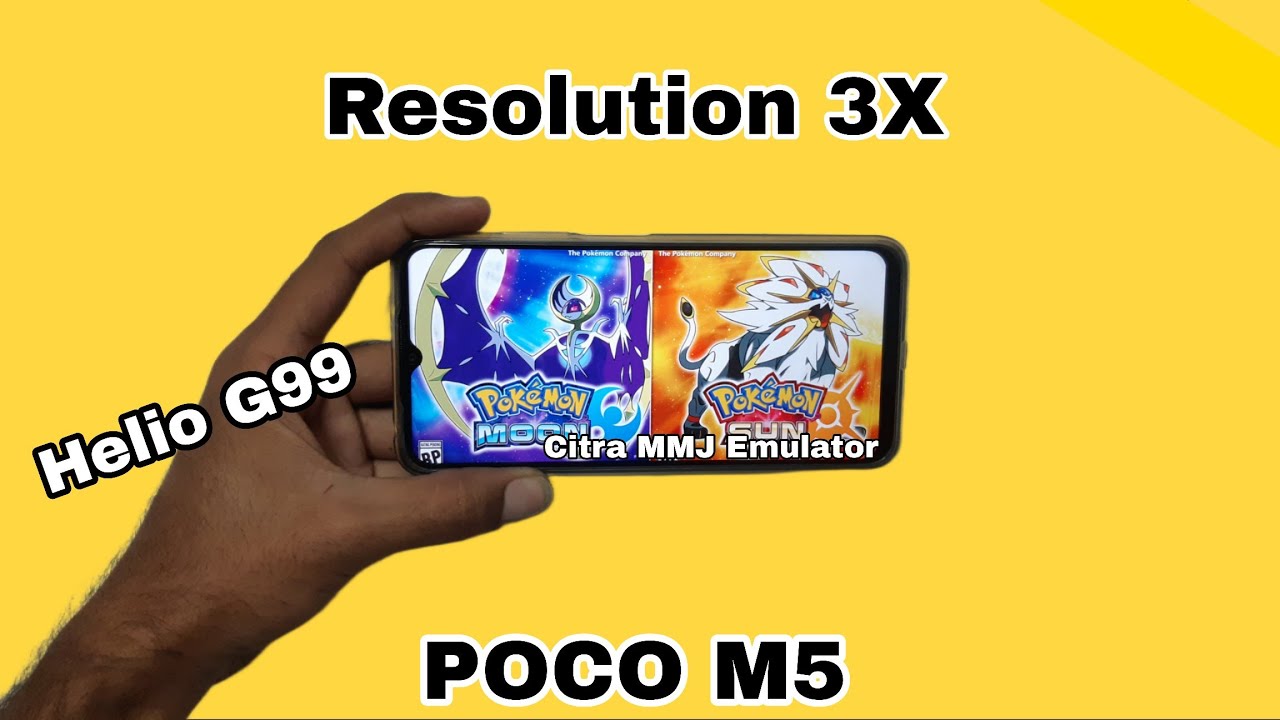 3DS Citra MMJ Emulator| Pokemon Sun Gameplay in POCO M5 | Mediatek ...