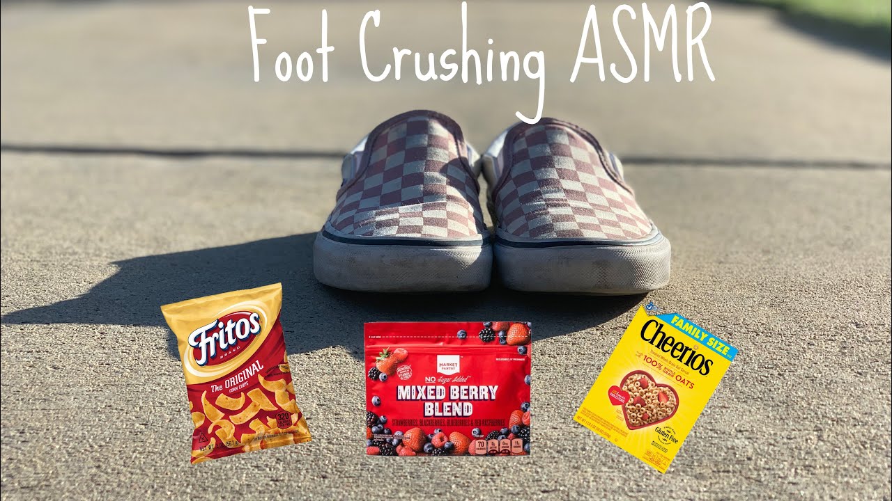 Foot Crushing ASMR. *a little bit aggressive - YouTube