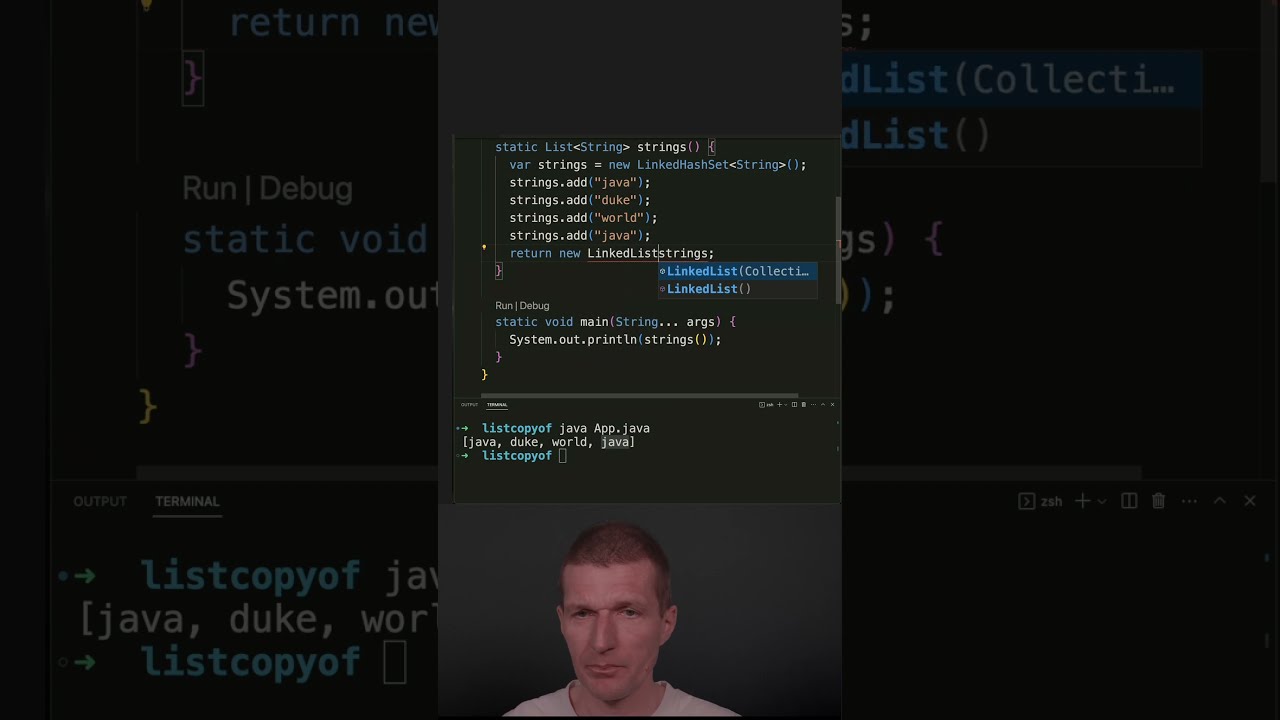 From Ordered Set To A List Without Duplicates java shorts YouTube From Ordered Set To A List Without Duplicates java shorts YouTube