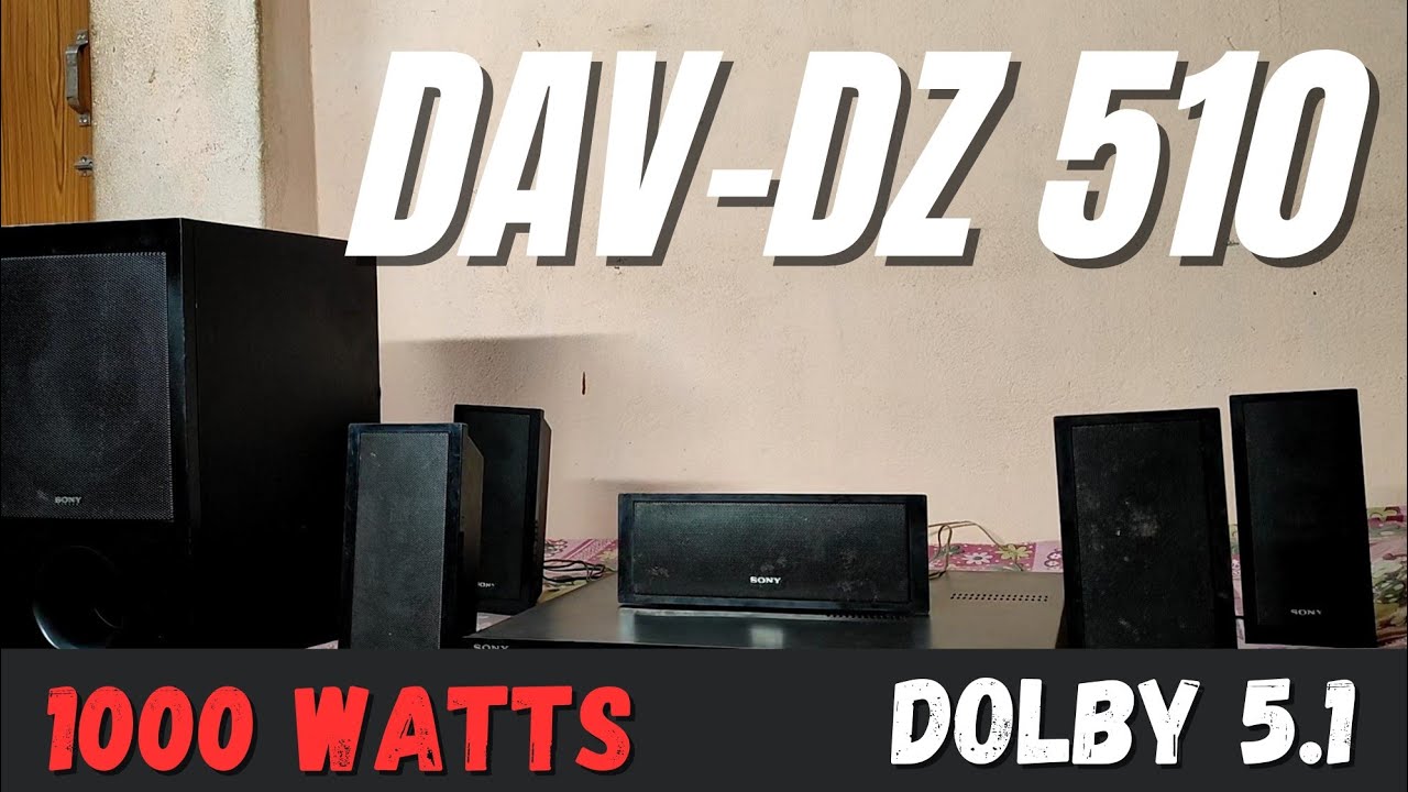 🧡🔥SONY DAV-DZ510🔥🧡 5.1 Dolby digital surrounding Home theater system💥 ...