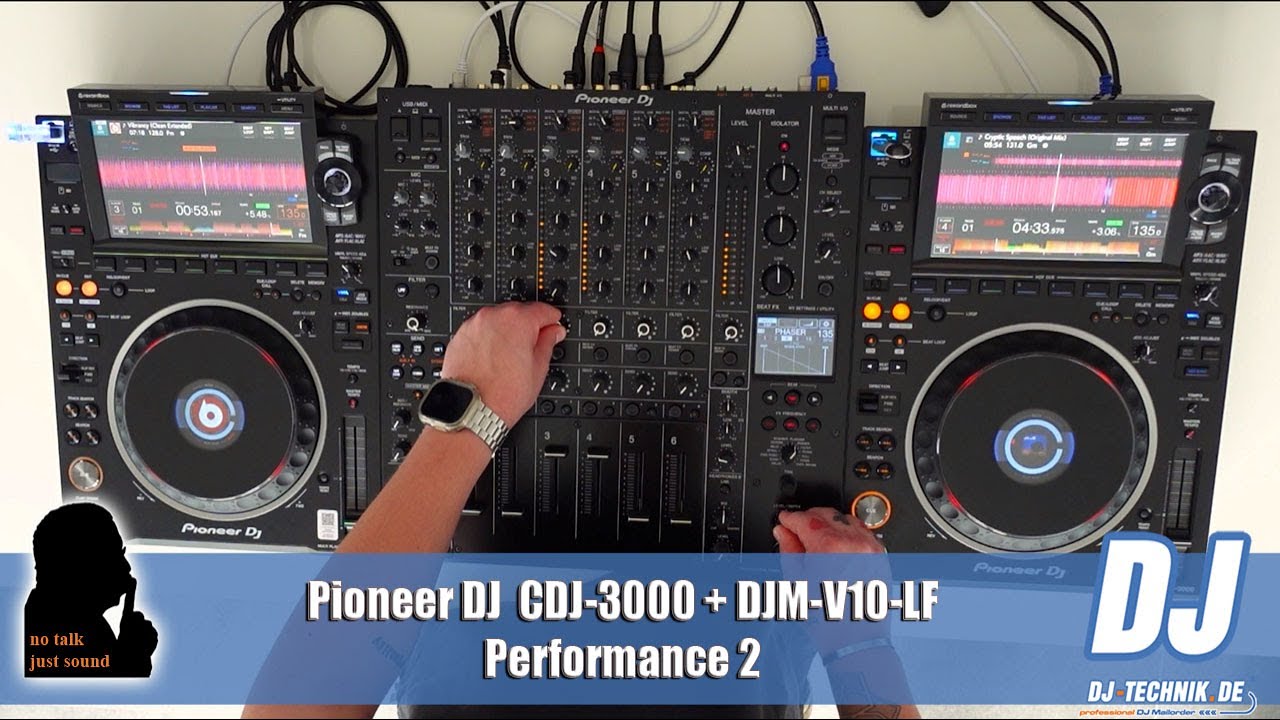 DJ-Technik.de - NO TALK, JUST SOUND - Pioneer DJ CDJ-3000 + DJM-V10-LF ...