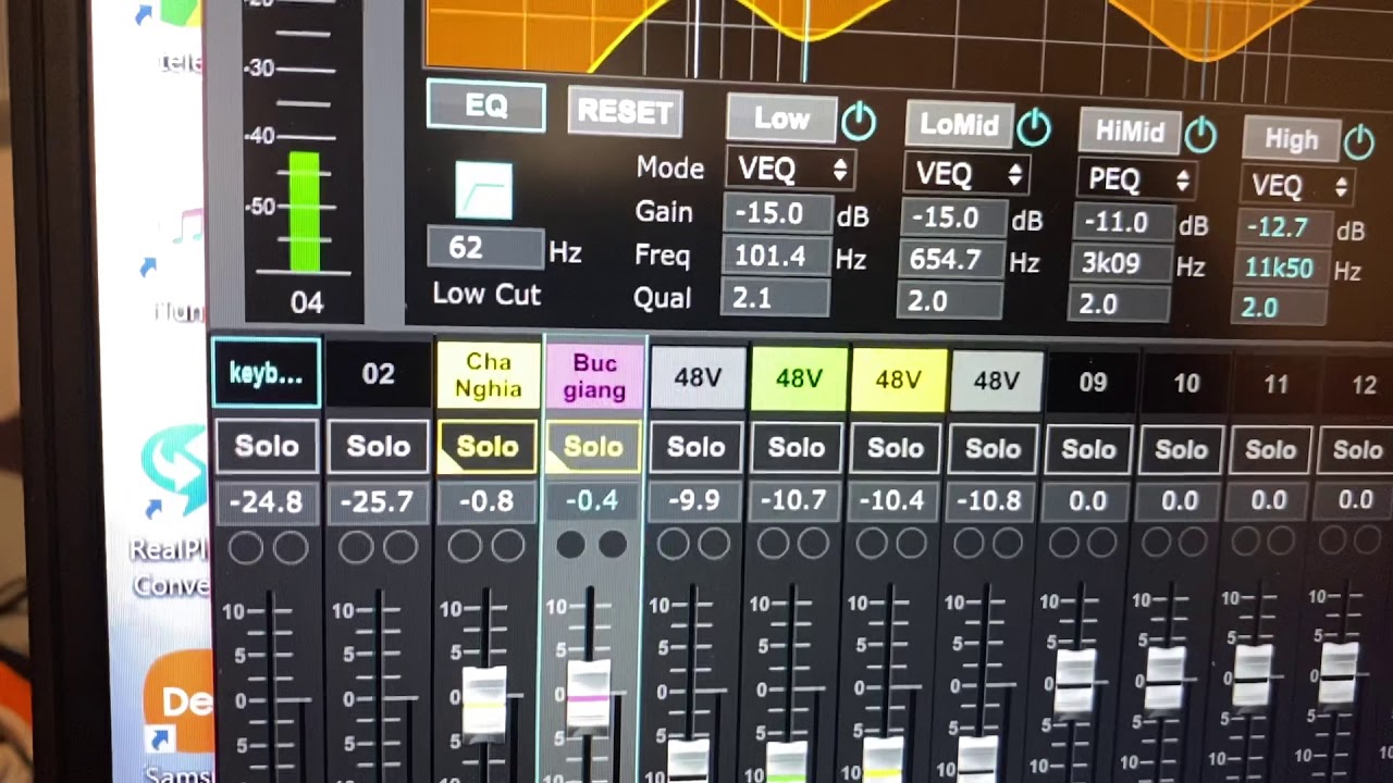 eliminate hum sound and feedback w. Behringer Air XR18 using FBQ ...