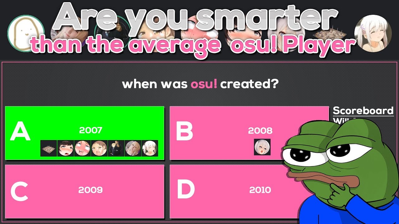 [Osu! Gameshow] Are you smarter than the average osu! player? ft. Will ...