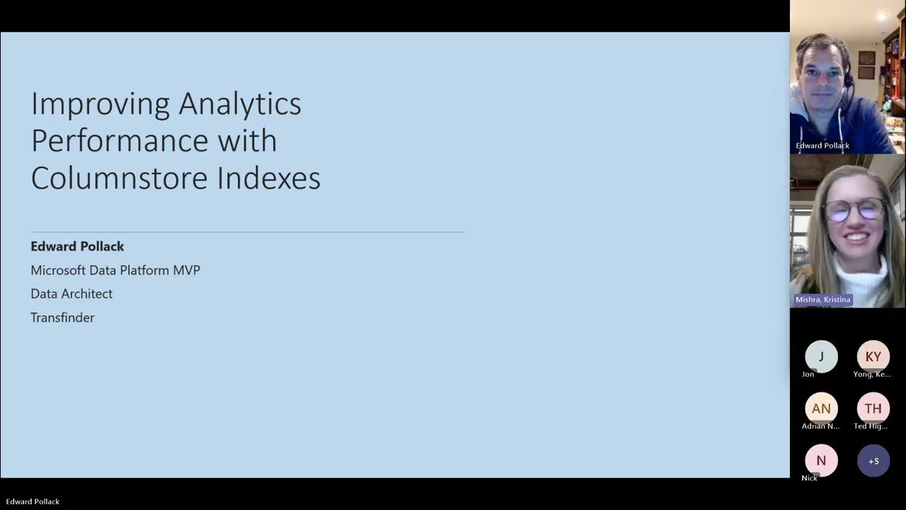 Ed Pollack: Improving Analytics Performance With Columnstore Indexes #KCSSUG - YouTube