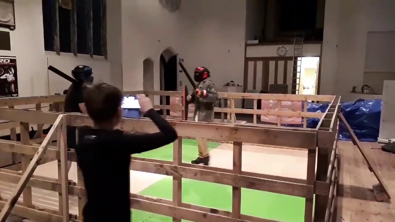 Soft kit medieval combat training session in Norwich - YouTube