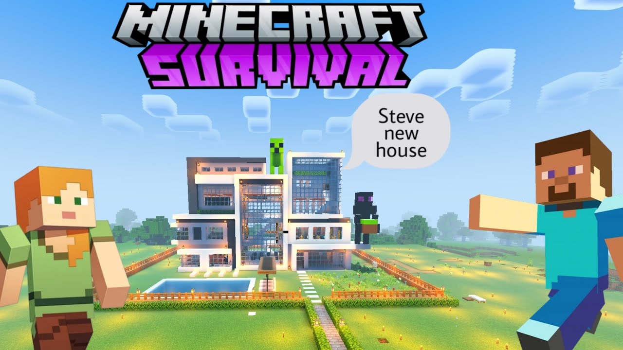 Making new modern house for Steve... @zoropayzzz2904 @GamerFleet ...