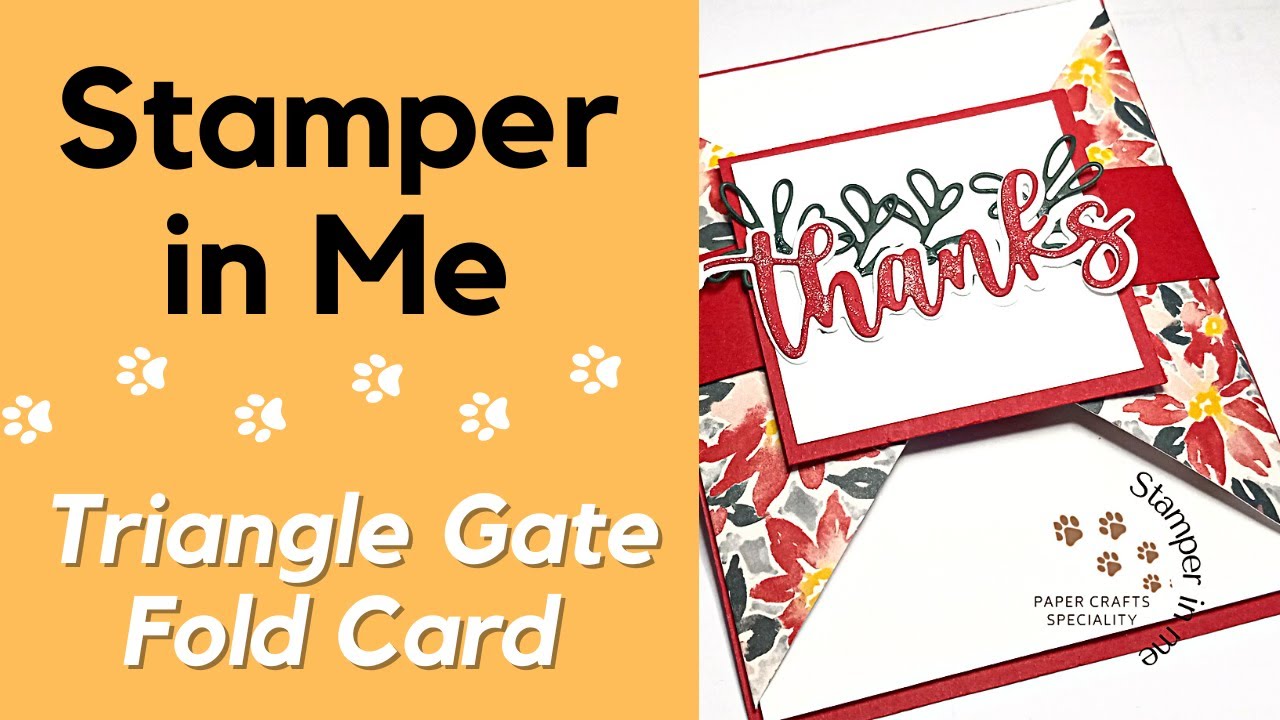 Triangle Gate Fun Fold Cards - YouTube