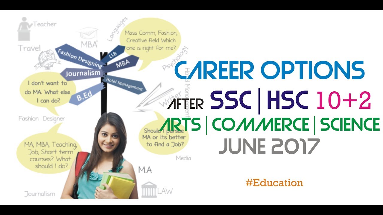 Career Options After SSC | HSC 10+2 Arts | Commerce | Science June 2020 ...