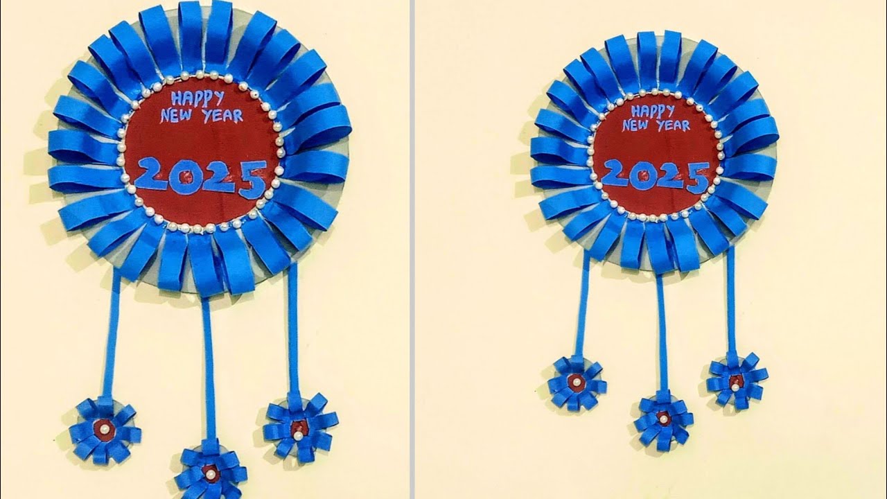 Happy New Year Wall Hanging 2025 /How to make new year wall hanging/New ...