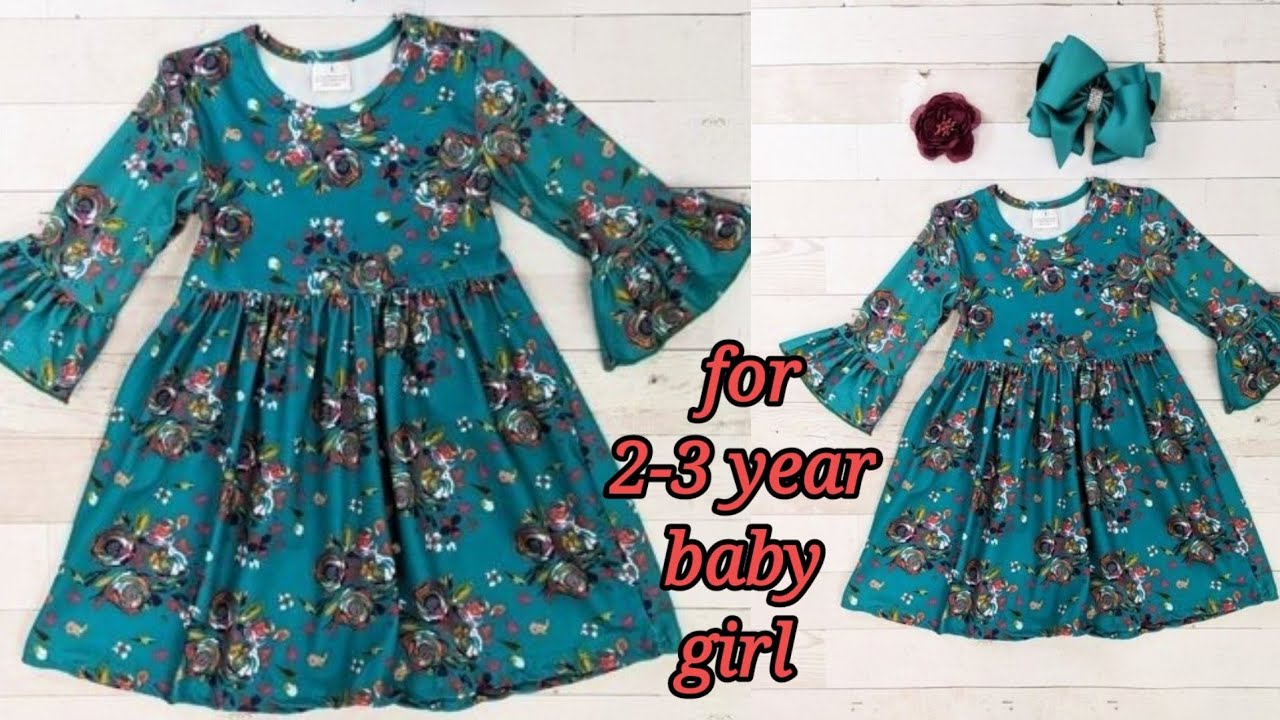 Beautiful baby top with frilled arms - YouTube