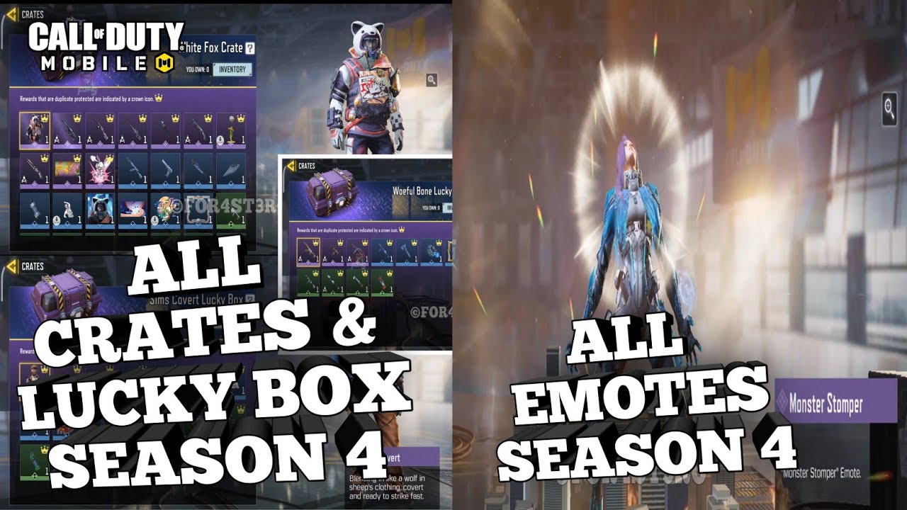 *SEASON 4* LOS MEJORES EMOTES DE CODM 🤯 TODAS LAS CAJAS & CAJAS DE LA ...