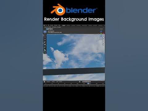 How To Render A Background Image In Blender #shorts - YouTube