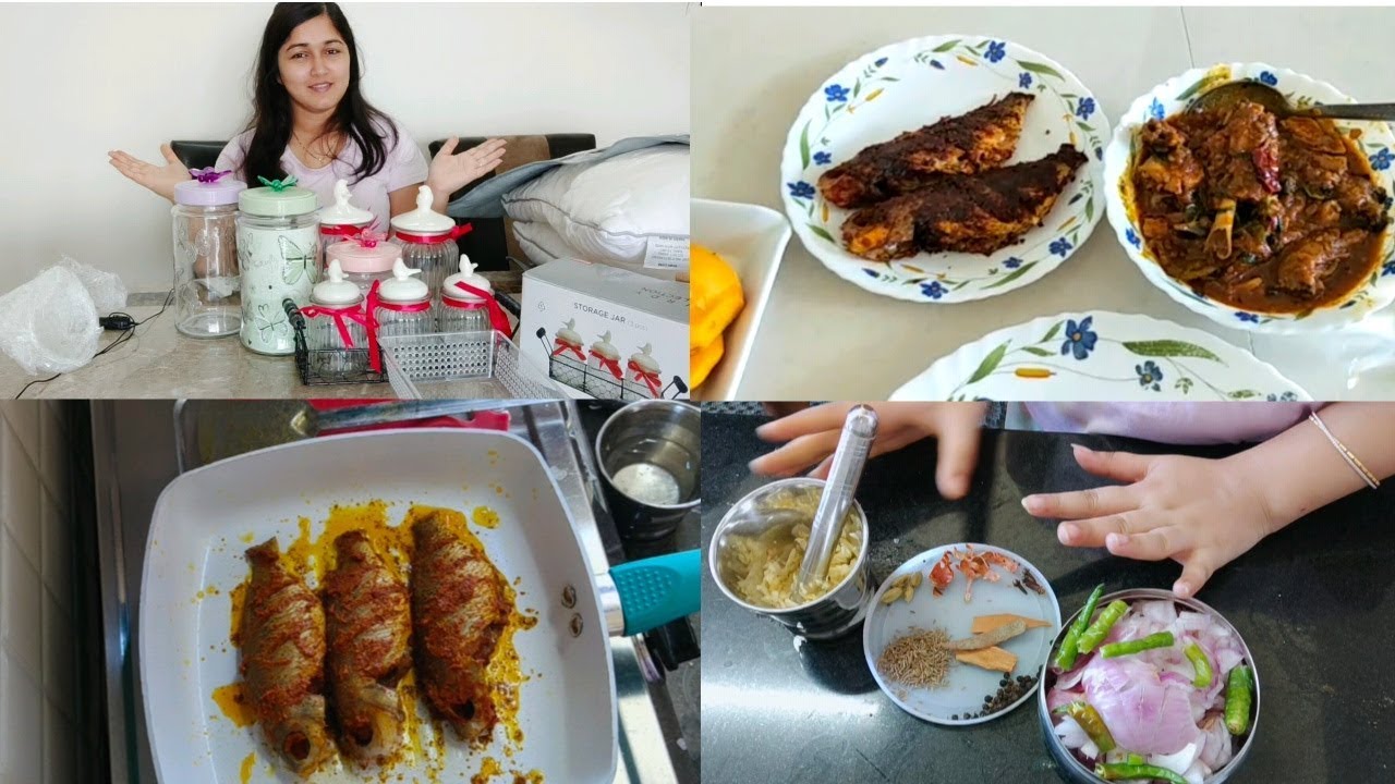 Sunday special Lunch quick chicken and fish fry/ @home shopping haul # ...