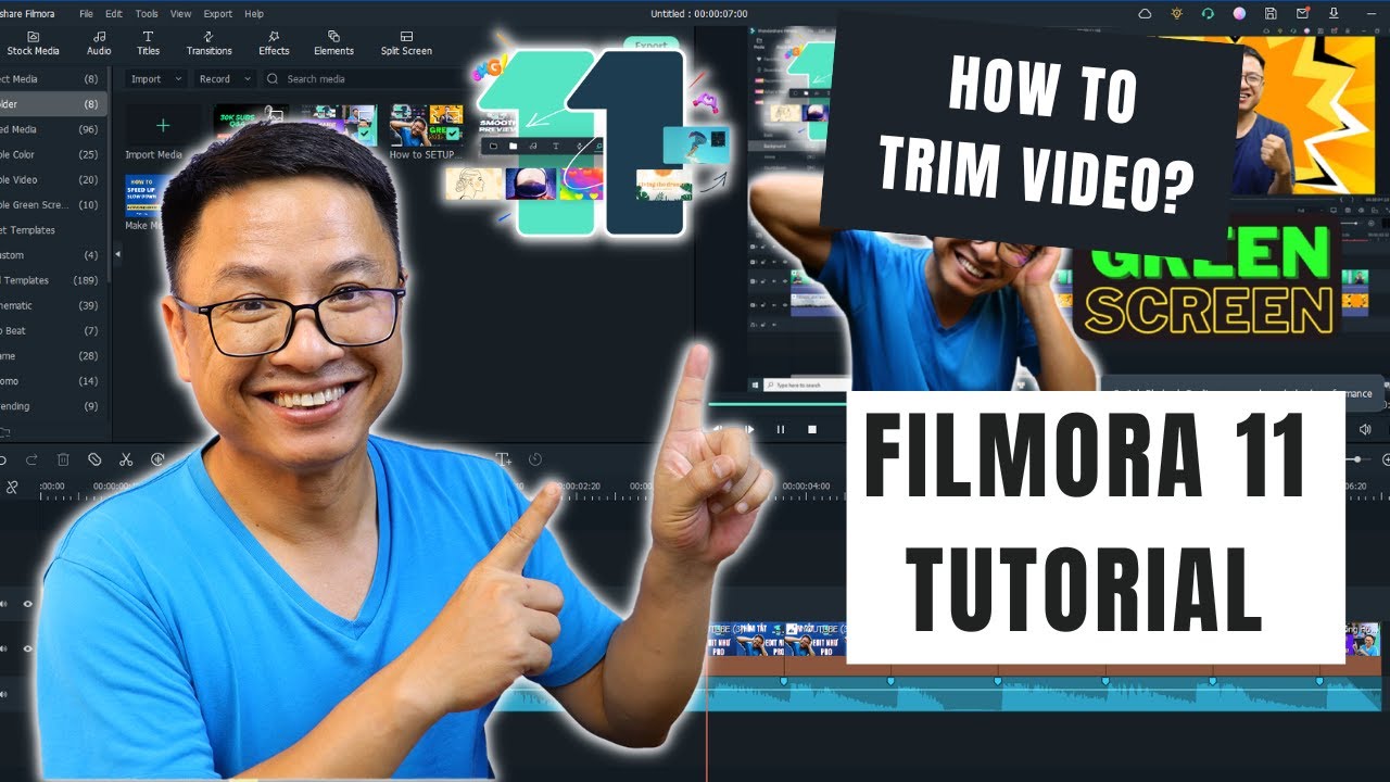 How to Trim Video in Filmora 11 - YouTube