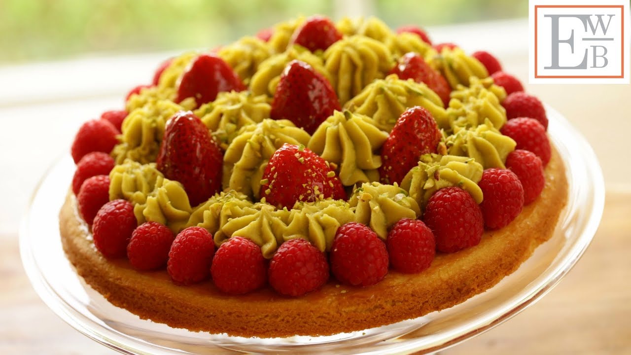 Strawberry Pistachio Tart with Sable Breton Crust - YouTube