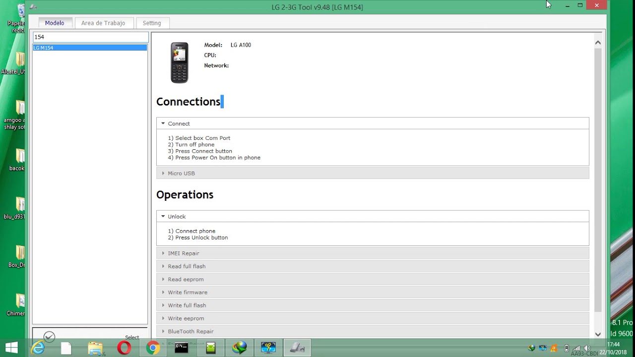 Eliminar cuenta de google LG m154 con z3x - YouTube