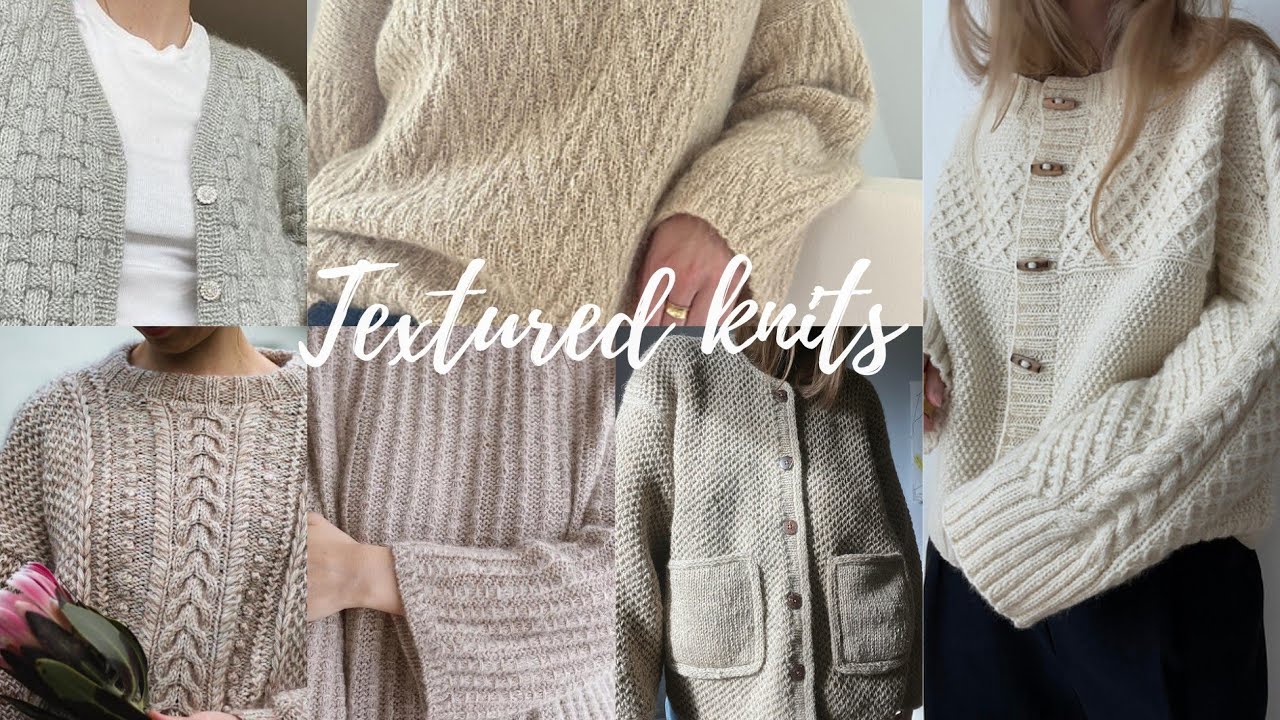 TEXTURED CARDIGANS and SWEATERS - Knitting patterns for a cozy winter ️ ...
