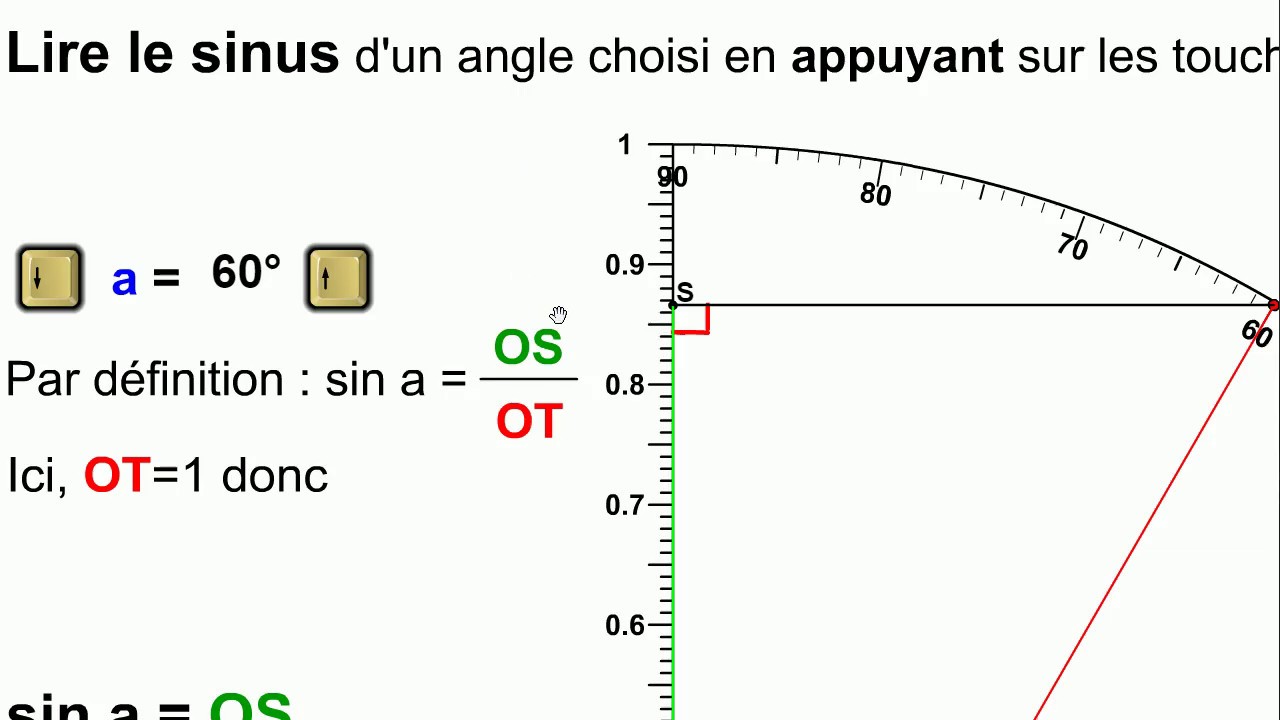 Sinus. Collège. Mesurages. - YouTube