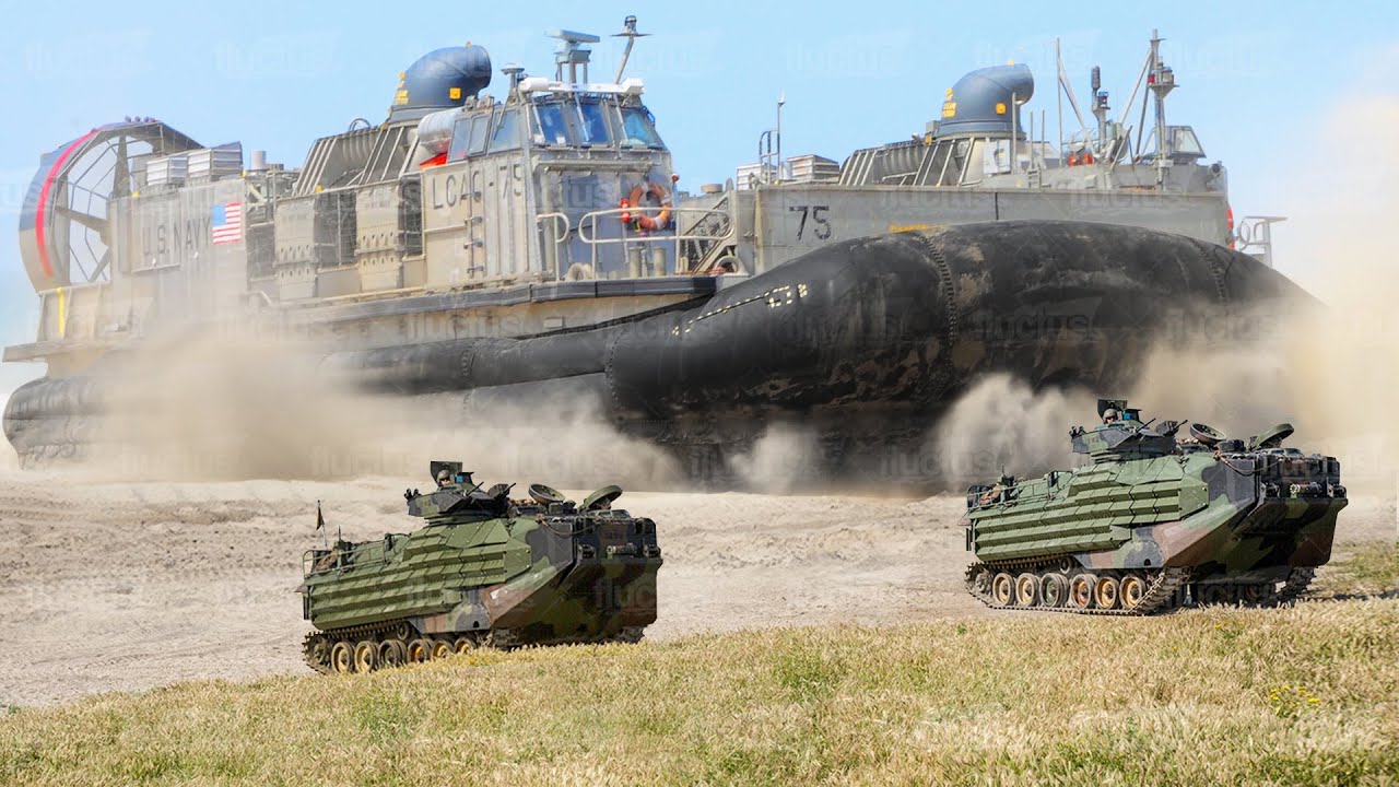 US Built this Weird Gigantic Hovercraft that Can Drive Everywhere - YouTube