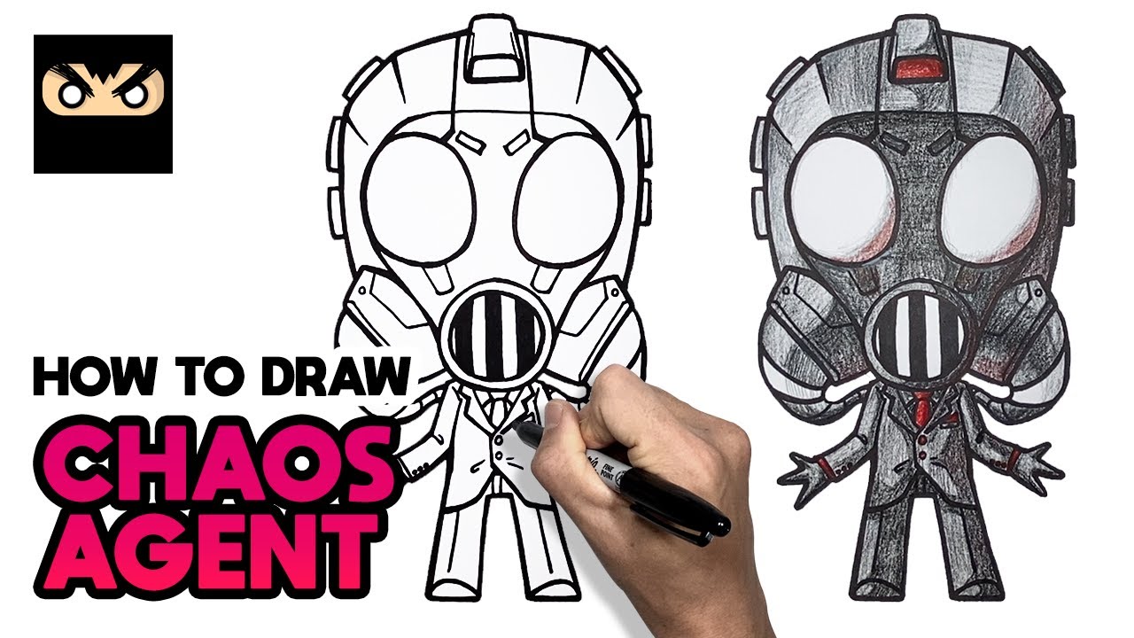 How to draw CHAOS AGENT | FORTNITE - 카오스 에이전트 그리기 | 포트나이트 - YouTube