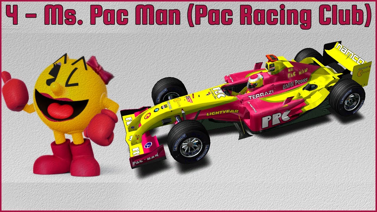 (Super Mario GP Mod) Ms. Pac Man | F1 Challenge 09-02 - YouTube