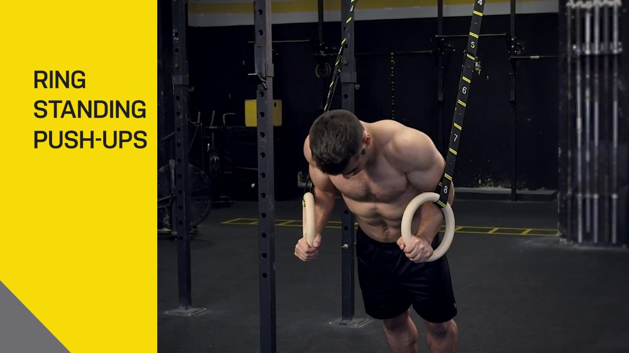 How to Do RING STANDING PUSH-UPS - YouTube