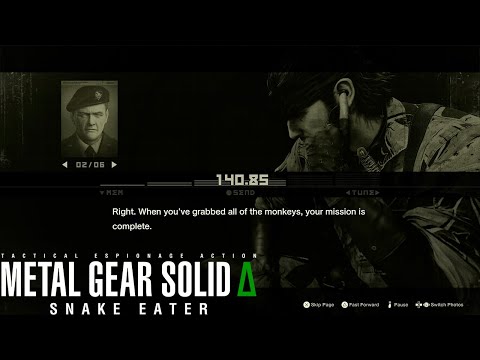 Snake Vs Monkey Introduction Scene Ape Escape | Metal Gear Solid 3 Delta Remake Snake Eater