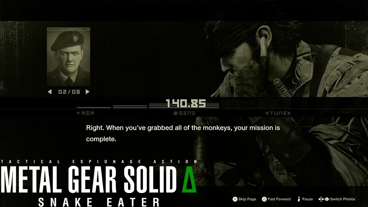 Snake Vs Monkey Introduction Scene Ape Escape | Metal Gear Solid 3 ...