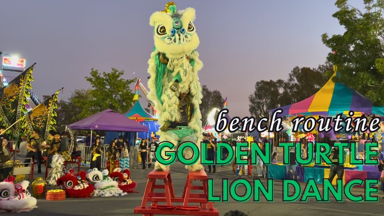 Golden Turtle Lion Dance Association | Bench Routine | South Bay Summer ...