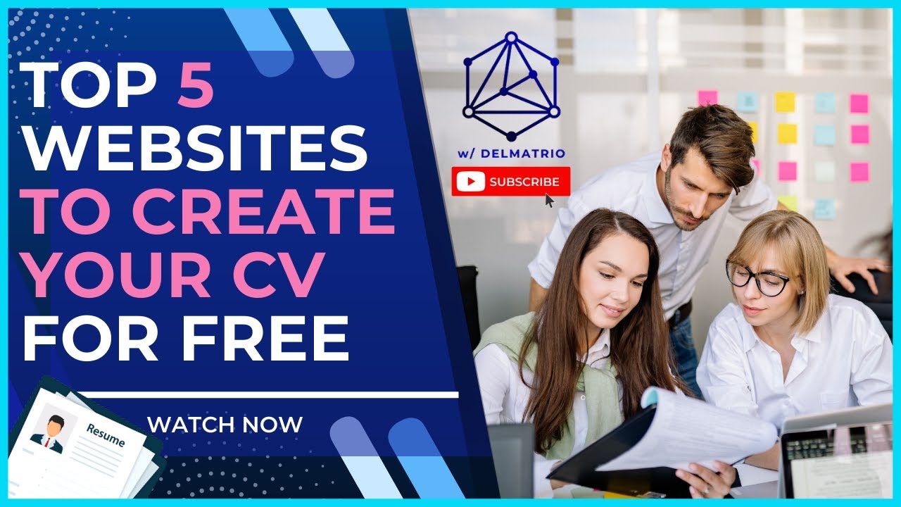 Best 5 FREE websites to create your CV online - YouTube
