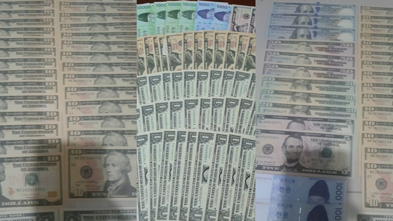 MY US DOLLAR BILLS COLLECTION - YouTube