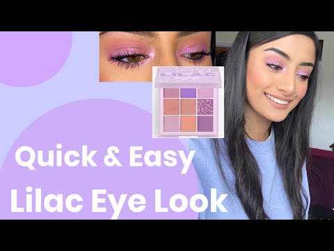Quick & Easy Lilac Eye Look | GRWM - YouTube