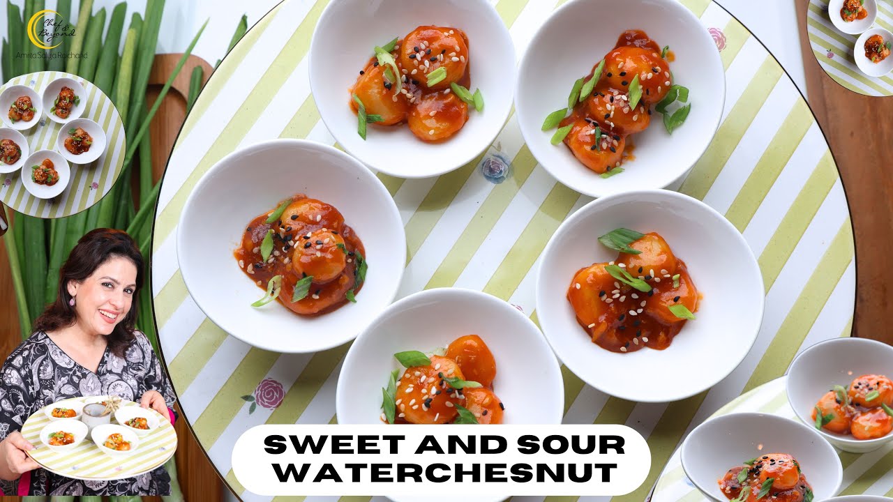 Sweet & Sour Water Chestnuts | Crispy Water Chestnuts Recipe | Chef ...