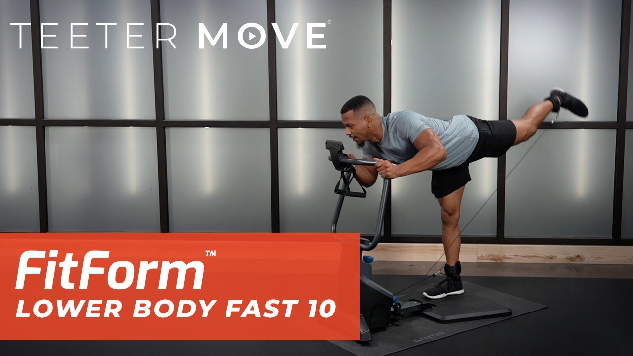 10 Min Lower Body Fast 10 Workout | FitForm Home Gym | Teeter Move ...