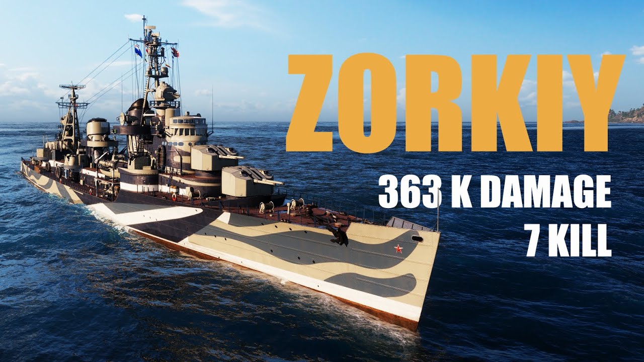 Zorkiy 7 Kills 363 K Damage World of Warships - YouTube