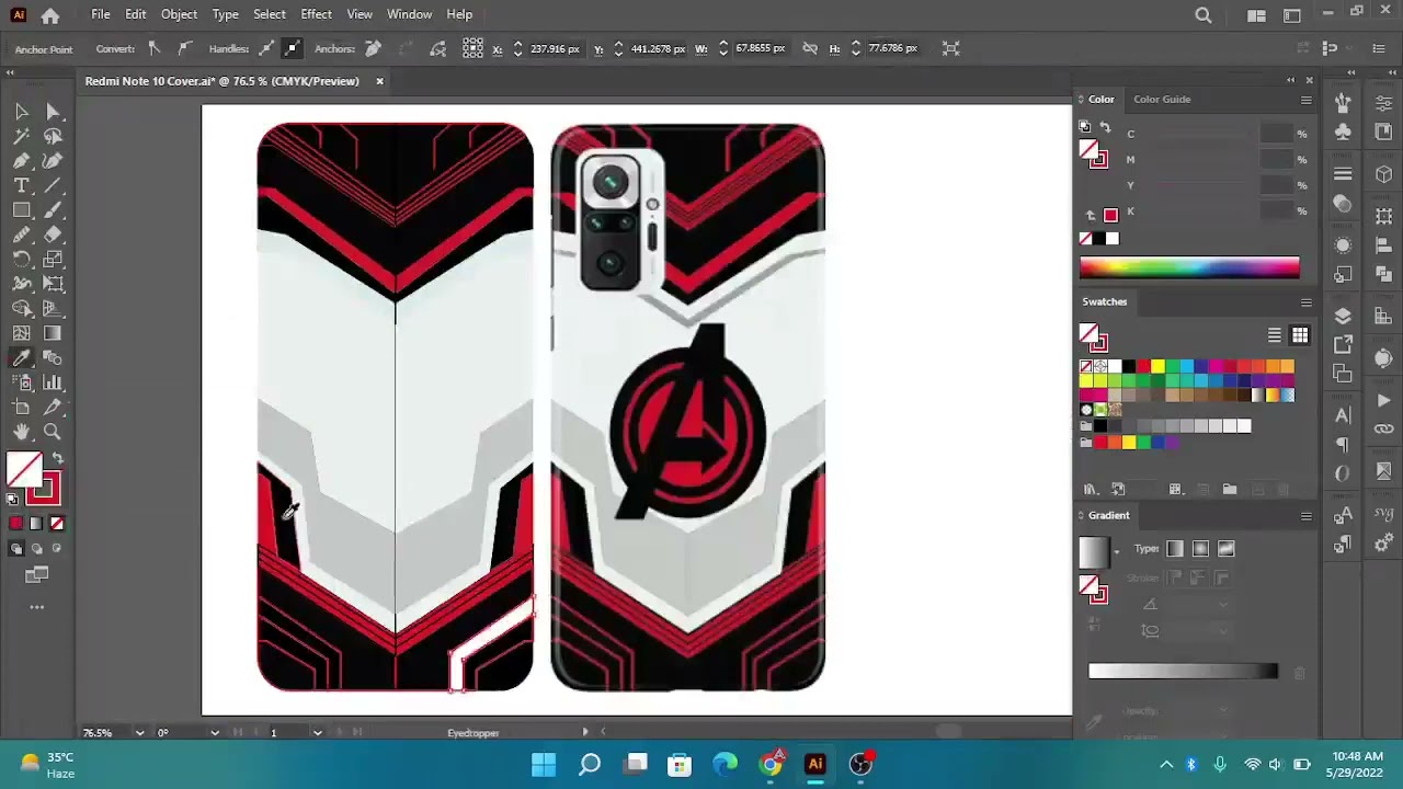 Design Custom Mobile Cover in adobe illustrator | adobe illustrator ...