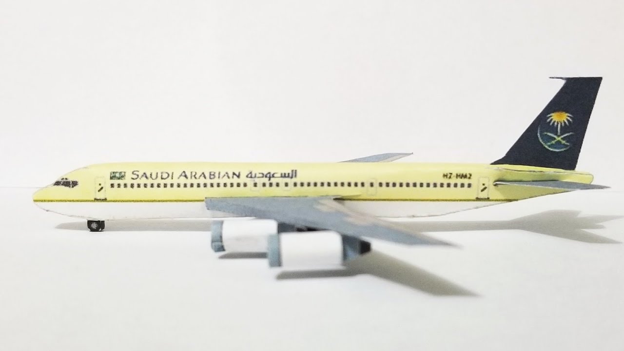 Airigami planes: Boeing 707 assembly - YouTube