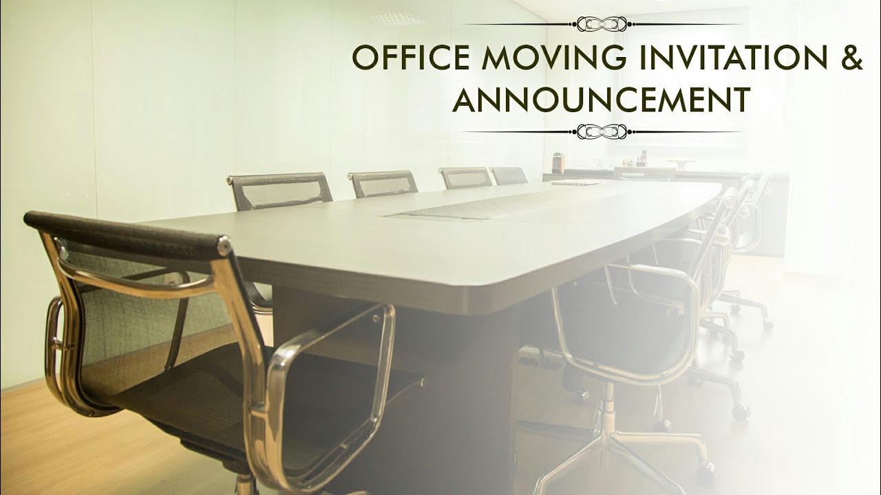 Corporate Office Moving Invitation & Announcement - YouTube